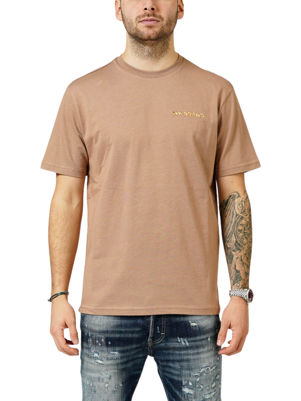 MY BRAND CHEST LOGO ARMY T-SHIRT | ARMY – My Brand Online BV